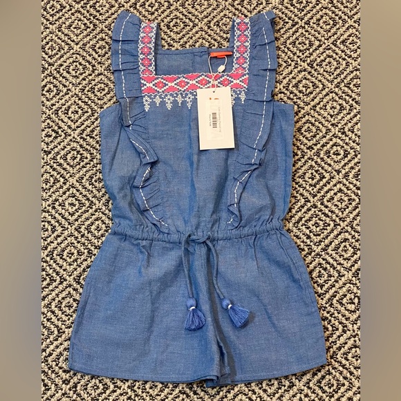 Sunuva | Dresses | Nwt Sunuva Girls Chambray Playsuitromper 34y | Poshmark